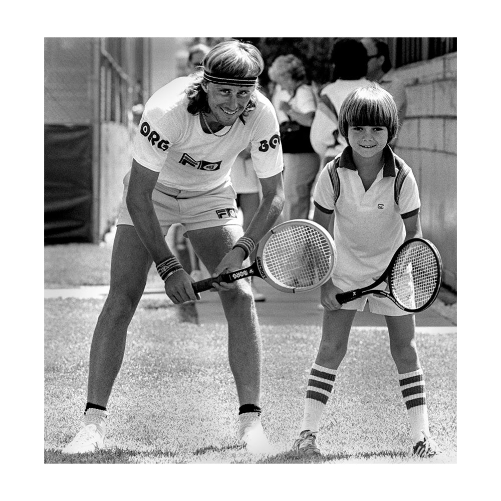 Bjorn Borg and Andre Agassi in Las Vegas, 1978 — Limited Edition Print ...