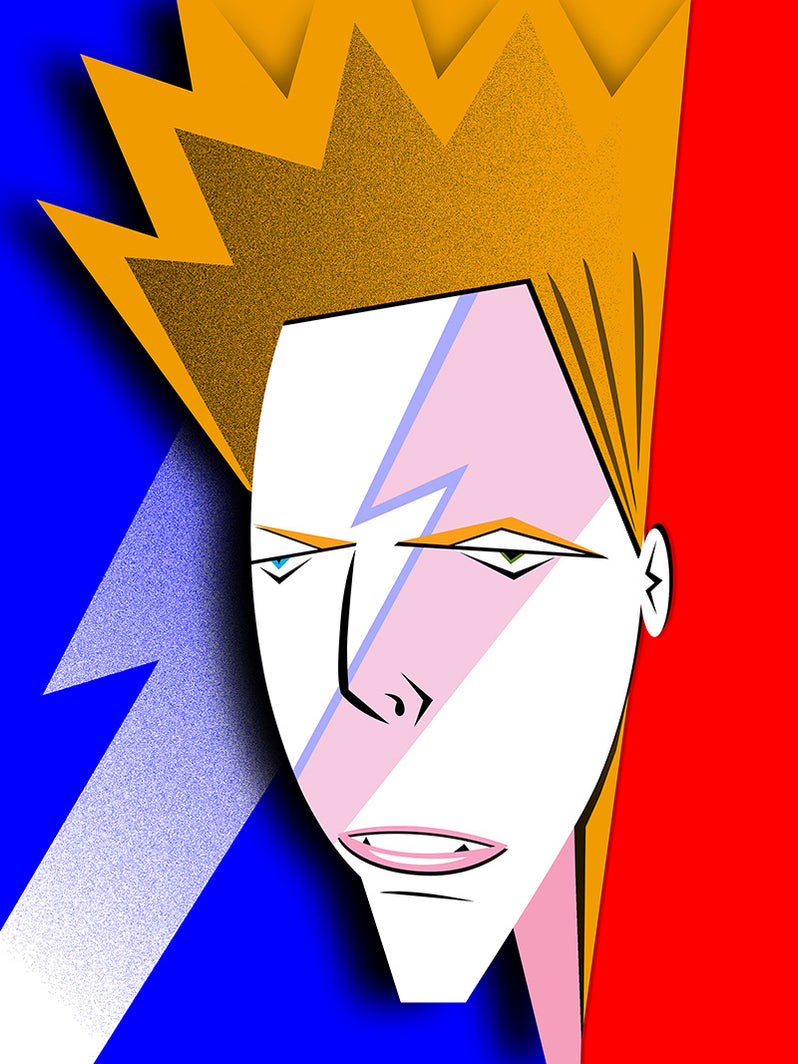 David Bowie Risko caricature, 1997 — Limited Edition Print - Risko ...
