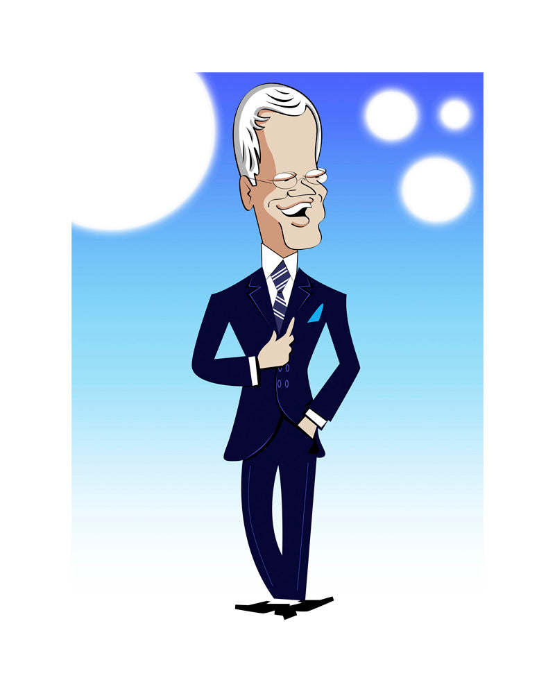 David Letterman, 2017 — Limited Edition Print - Robert Risko – Iconic ...