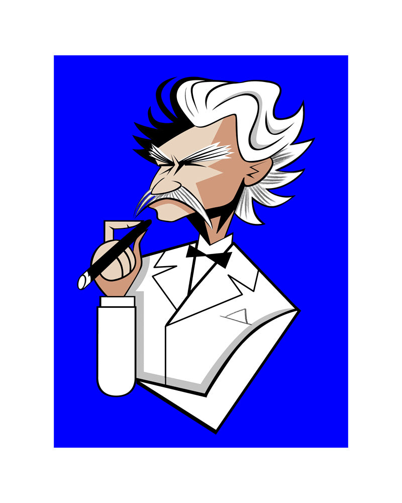 Mark Twain, 1835-1920 — Limited Edition Print - Robert Risko – Iconic ...