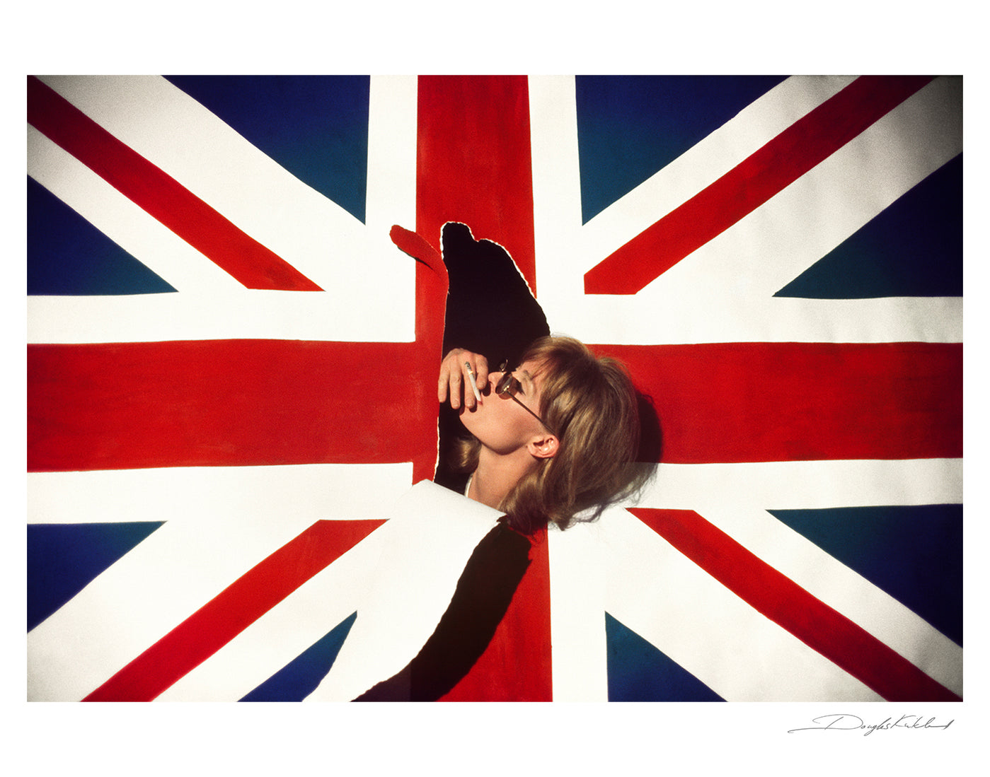 Vanessa Redgrave smoking through a Union Jack, 1967 — Limited Edition ...