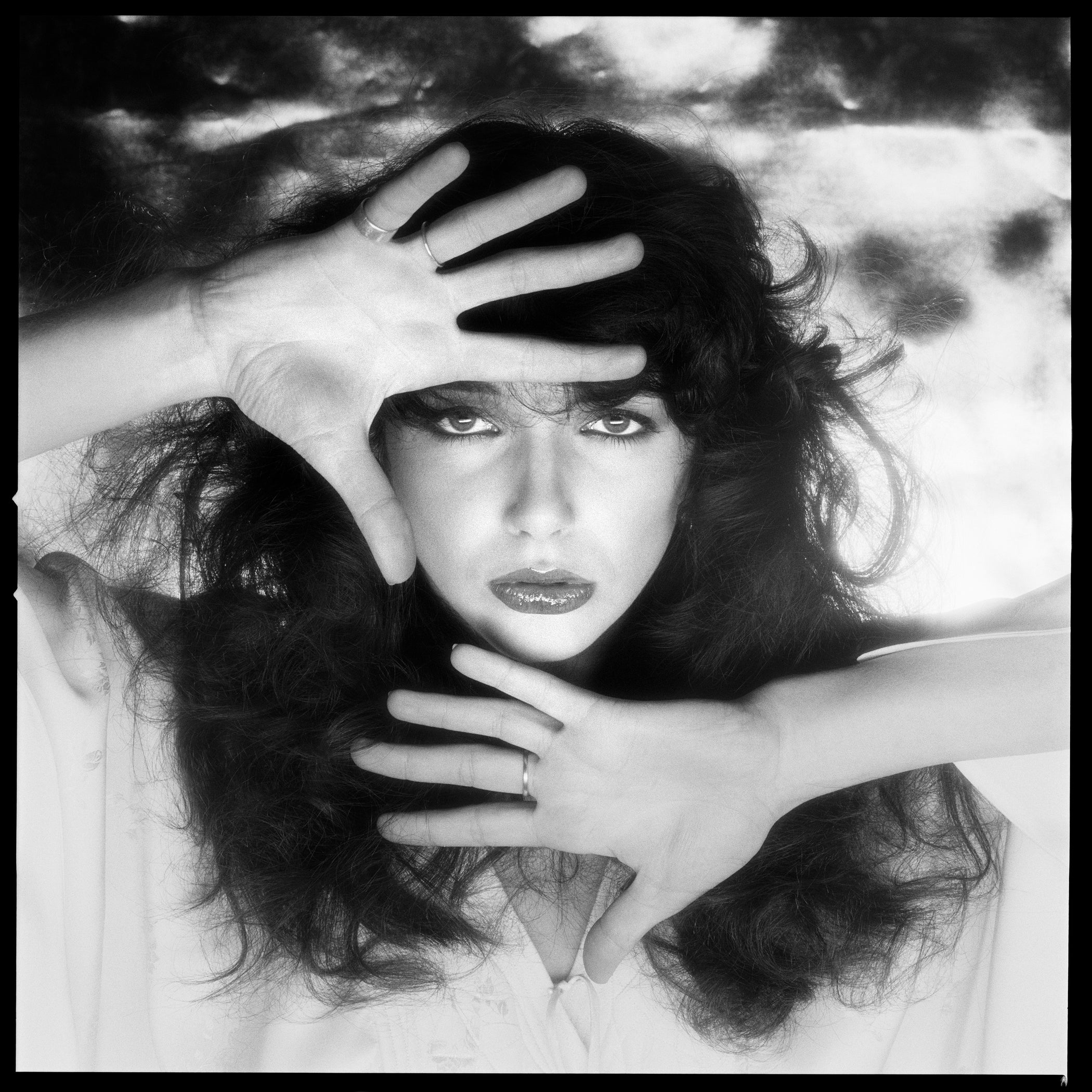 Kate Bush framing her face, 1978 — Limited Edition Print - Gered ...